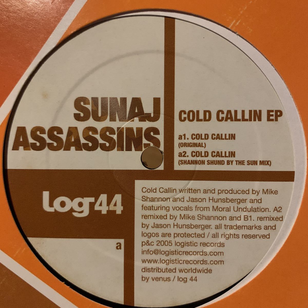Sunaj Assassins - Cold Callin EP - Logistic Records LOG044 Jay Hunsberger Mike Shannon(テクノ)｜売買され ...