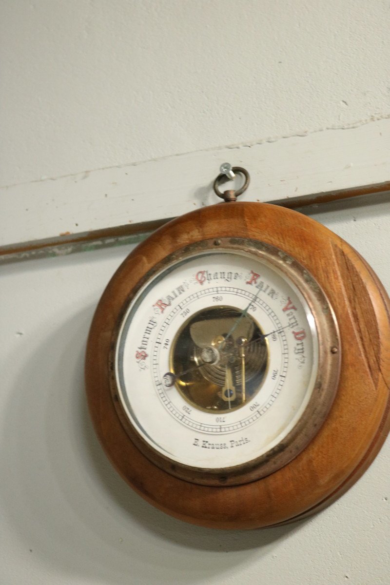 E055 古い気圧計/パリ製/E.KRAUSS PARIS/シャビー/古道具/アンティーク/ジャンク品/48281(雑貨)｜売買されたオークション情報、yahooの商品情報をアーカイブ公開 ...