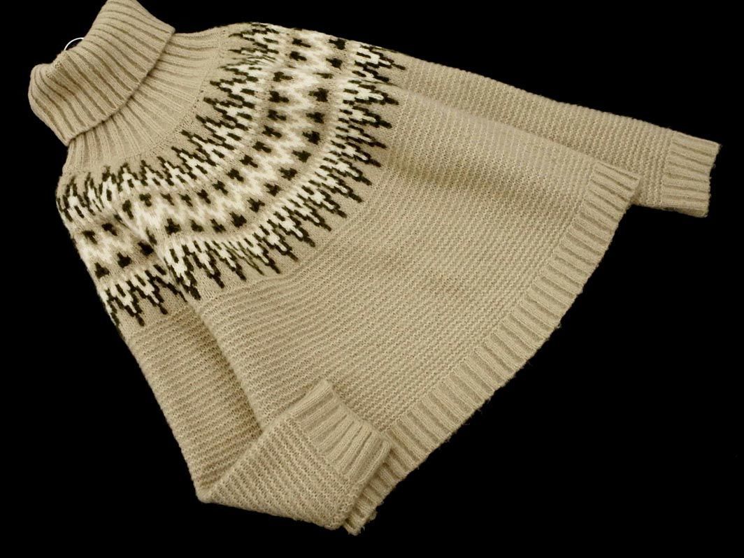 Crisp クリスプ ノルディック柄 タートルネック ニット セーター sizeF/ベージュ chb5 レディース(Mサイズ)｜売買された ...