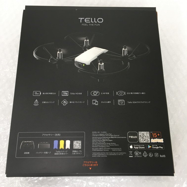 AJAZ2022 Ryze Tech TELLO TLW004 ドローン マルチコプター 箱付き(ドローン本体)｜売買されたオークション情報、yahooの商品情報をアーカイブ公開 ...