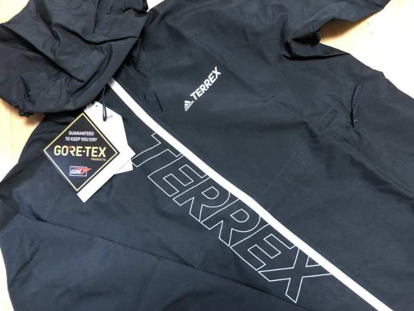 adidas TERREX GORE-TEX ゴアテックス パックライト レインジャケット 29521 ブラック XO(ナイロン)｜売買されたオークション情報、yahooの商品情報をアーカイブ ...
