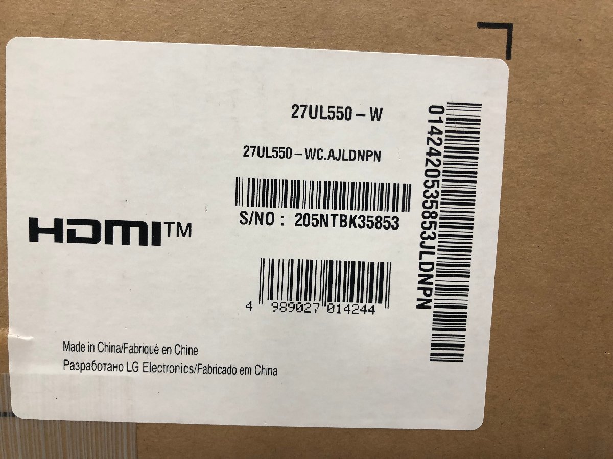 LGエレクトロニクス 27UL550-W 27型 HDR対応 4k 液晶モニター 液晶ディスプレイ IPSパネル 家電 良品 55-1106 ...
