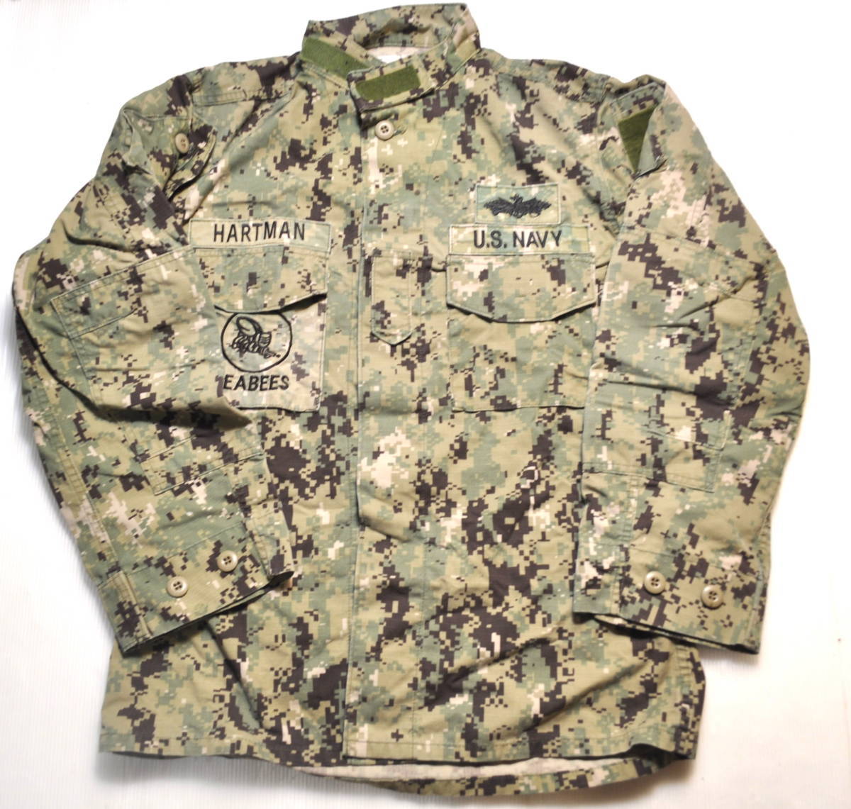米軍放出品 実物 AOR2 NWU TypeIII コンバットジャケット S/R aor1 米海軍 seabees seals(戦闘服)｜売買 ...