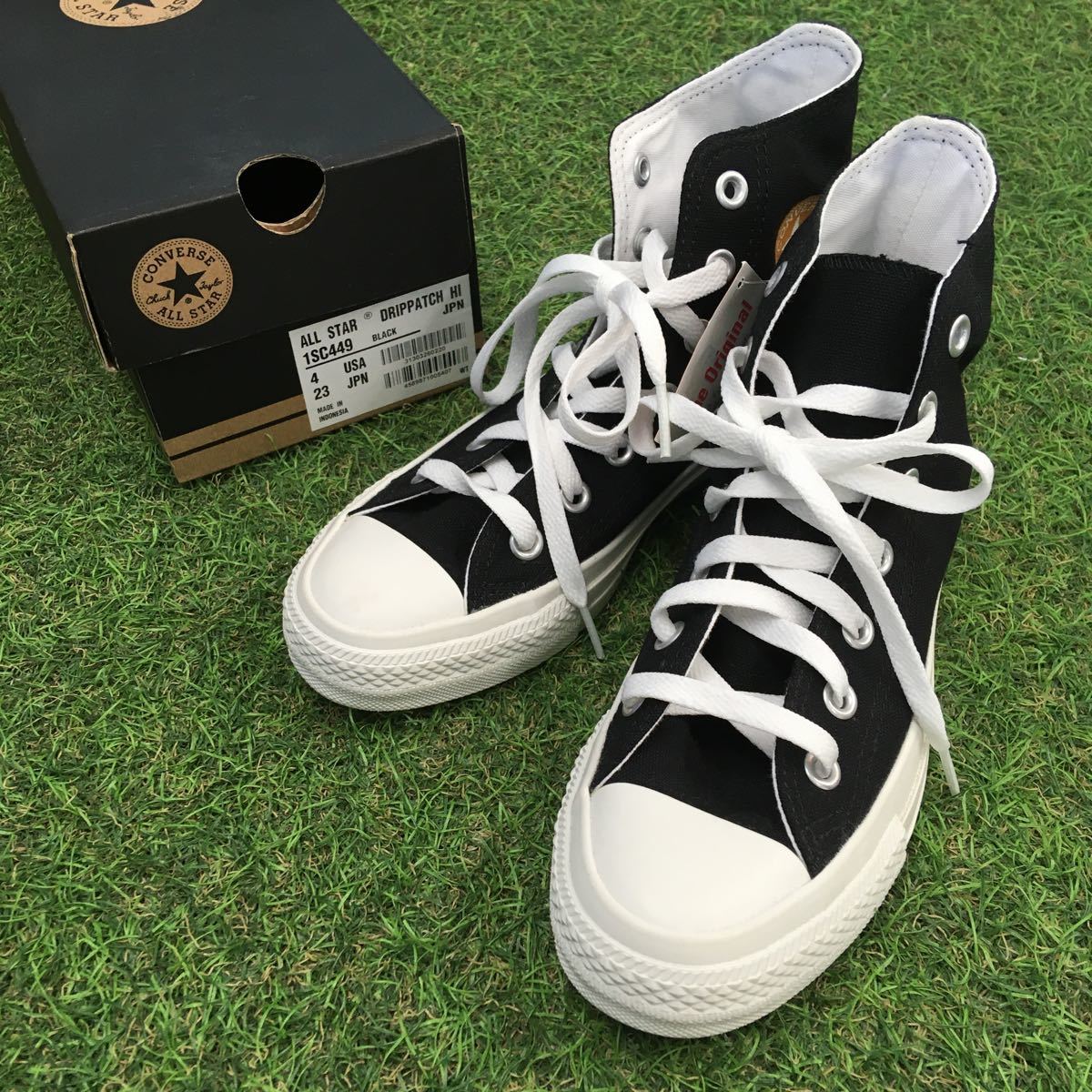 RC033 CONVERSE コンバース ALL STAR DRIPPATCH HI 1SC449 スニーカー ブラック 23.0cm 展示品 ...