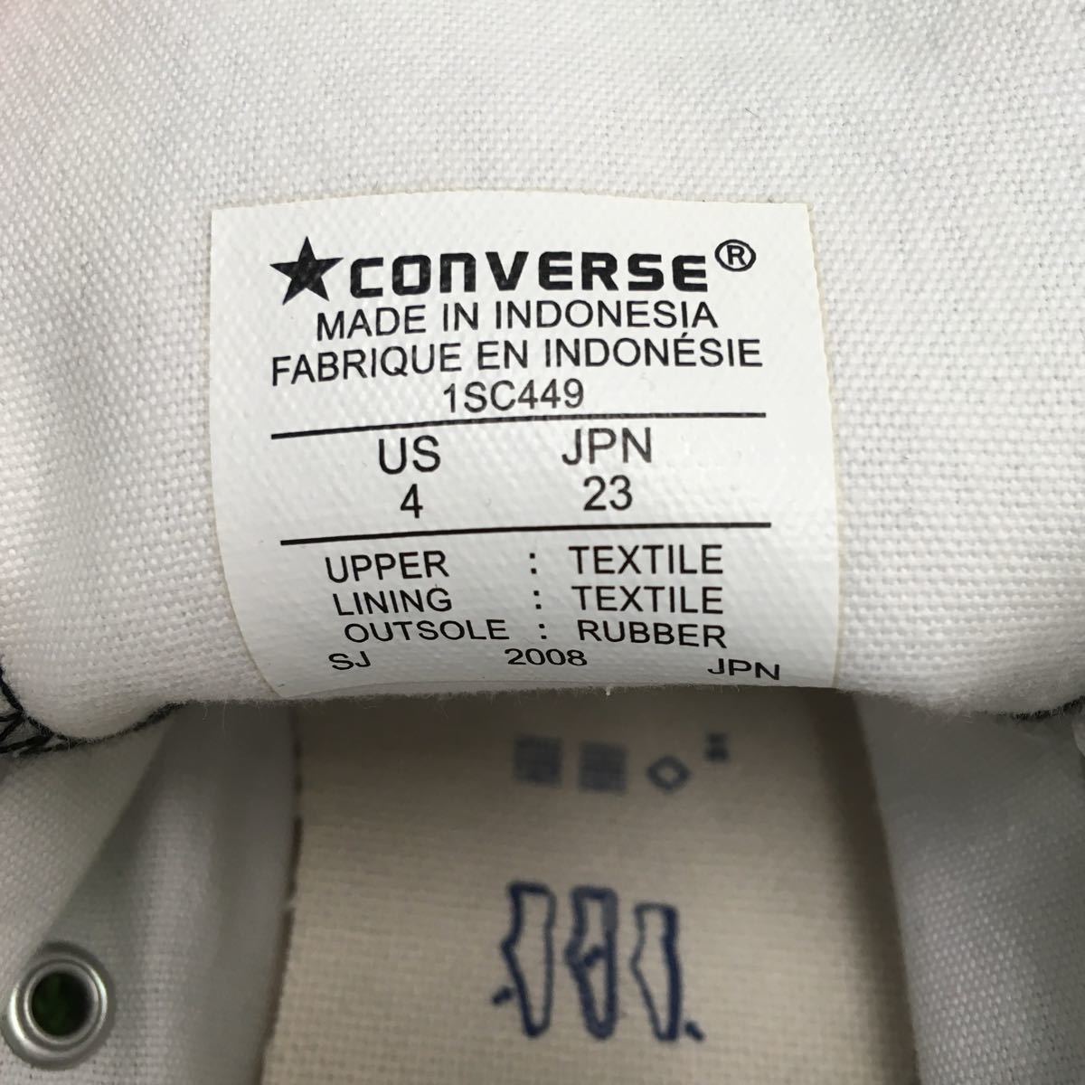 RC033 CONVERSE コンバース ALL STAR DRIPPATCH HI 1SC449 スニーカー ブラック 23.0cm 展示品 ...