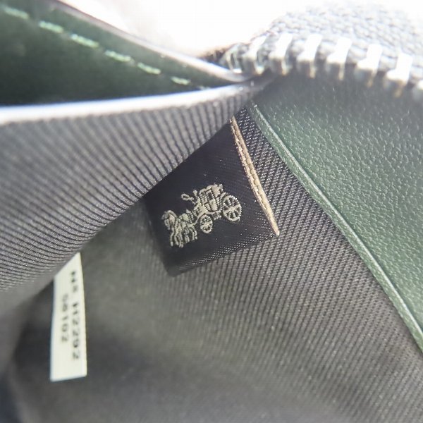 COACH/コーチ ラウンドファスナー 長財布 カーフレザー アマゾングリーン 58102 /LPL(男性用財布)｜売買されたオークション情報 ...