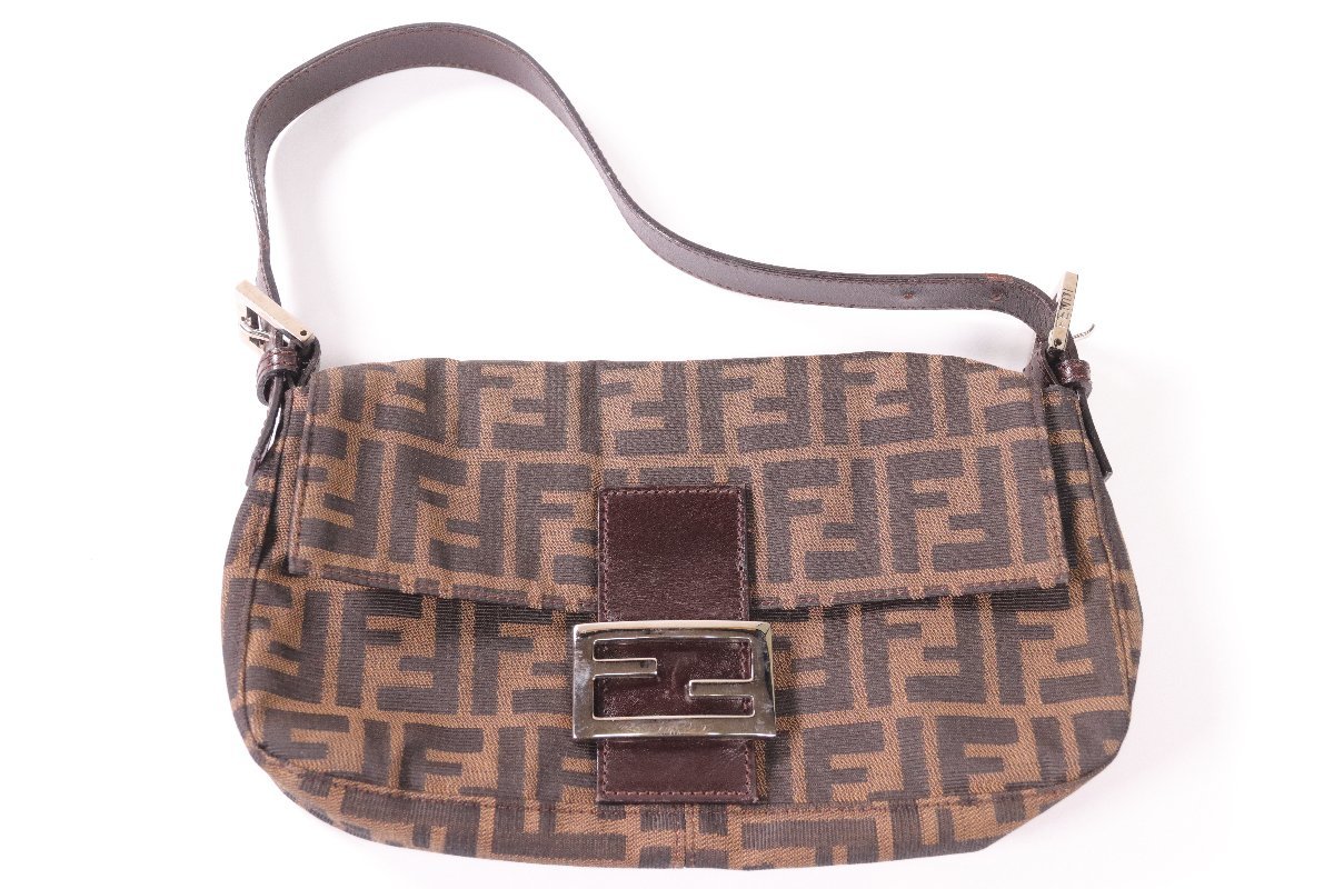 FENDI フェンディ ズッカ マンマバケット ハンドバッグ ワンショルダー FFキャンバス×レザー ブラウン 8359-HA(ショルダーバッグ)｜売買されたオークション情報、yahooの商品 ...
