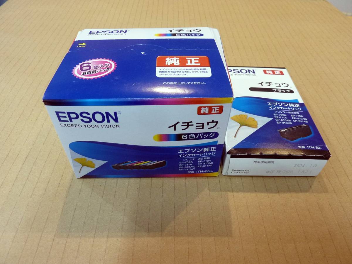 エプソン 純正 ITH-6CL 6色セット + ITH-BK 黒 EPSON イチョウ(エプソン)｜売買されたオークション情報、yahooの商品情報をアーカイブ公開 - オークファン ...