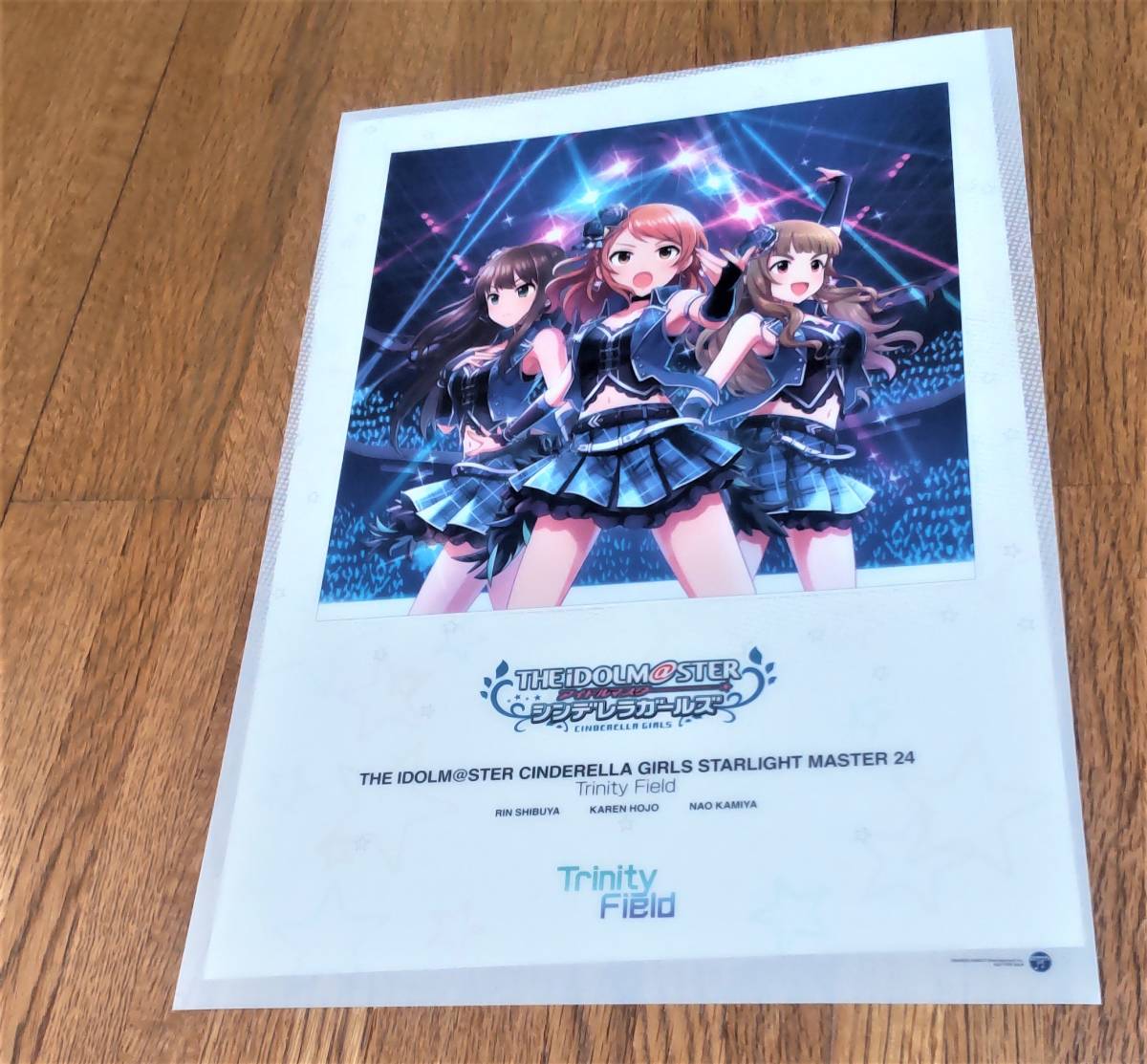 アイドルマスター シンデレラガールズ CD Trinity Field 渋谷凛 北条加蓮 神谷奈緒 B4クリアポスター アニメイト購入特典 美少女グッズ(あ行)｜売買されたオークション情報 ...