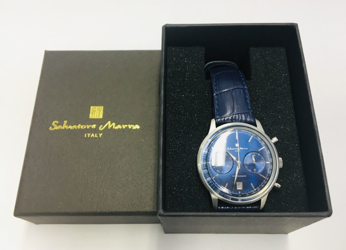 S646-I44-168 Salvatore Marra サルバトーレ マーラ SM19106-10 メンズ クロノグラフ クォーツ デイト ...