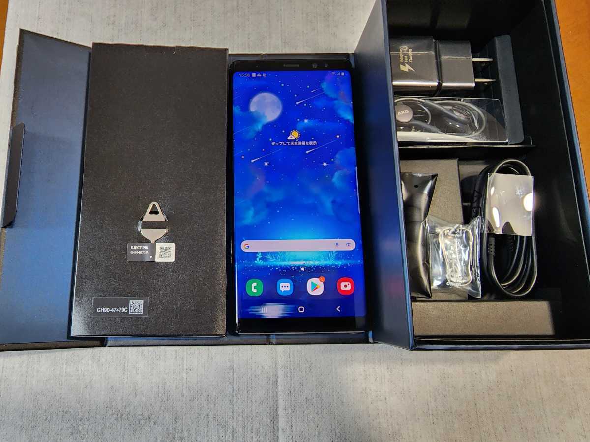 SAMSUNG Galaxy Note8 本体 海外版 SIMフリー SM-N950F/DS Midnight Black Dual SIM ...