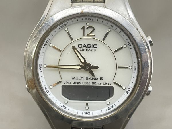 O722-N32-2 不動 CASIO カシオ LCW-M200 LINEAGE リニエージ MULTI BAND 5 ALARM DUAL TIME TOUGH SOKAR 電波ソーラー ...