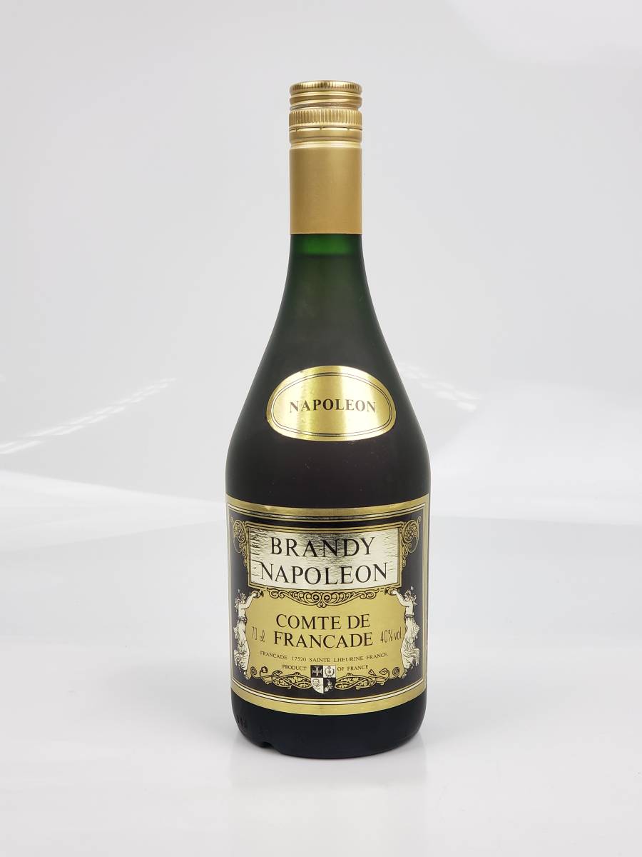 1円スタート 未開栓 COMTE DE FRANCADE BRANDY NAPOLEON ナポレオン ブランデー 40% 700ml 箱付き ...