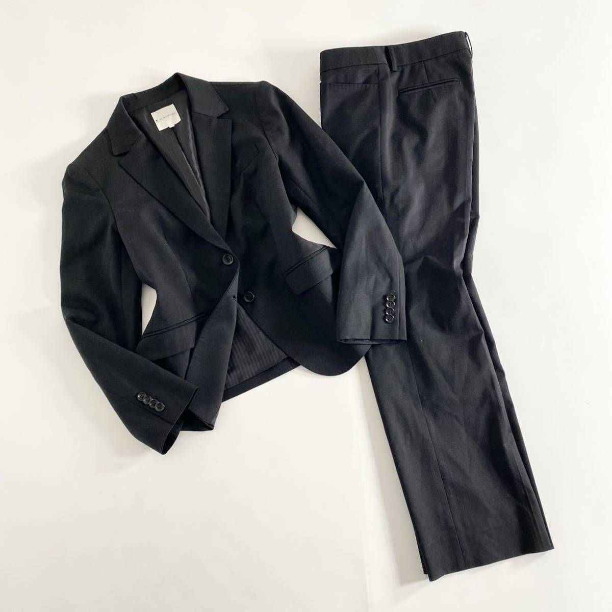 Ab1 KUMIKYOKU 組曲 セットアップ パンツスーツ 無地 ブラック ビジネス 3 Lサイズ相当 レディース 女性用(パンツスーツ一般)｜売買されたオークション情報、yahooの商品 ...