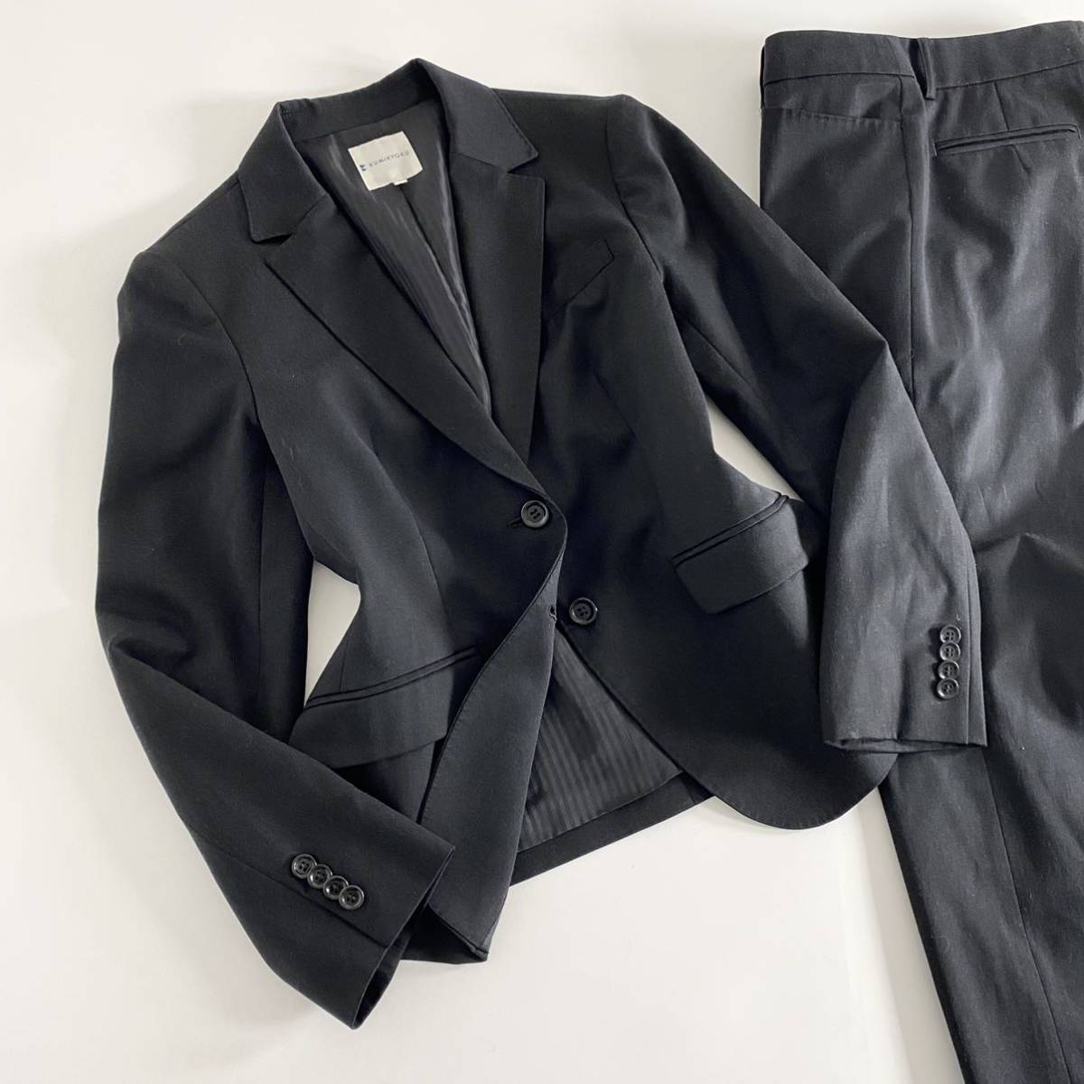 Ab1 KUMIKYOKU 組曲 セットアップ パンツスーツ 無地 ブラック ビジネス 3 Lサイズ相当 レディース 女性用(パンツスーツ一般)｜売買されたオークション情報、yahooの商品 ...