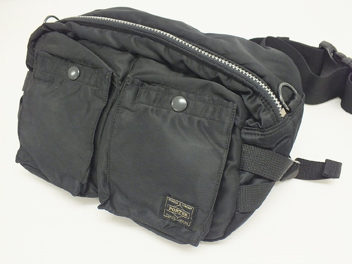 14B-52-004-1 PORTER ポーター 吉田カバン タンカー ウエストバッグ ブラック(ウエストバッグ)｜売買されたオークション情報、yahooの商品情報をアーカイブ公開 ...