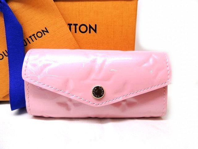 新作 品 ヴィトン 日本限定 ミュルティクレ 4 M81901 ICチップ ヴェルニ キーケース ピンク Louis Vuitton 5B ...