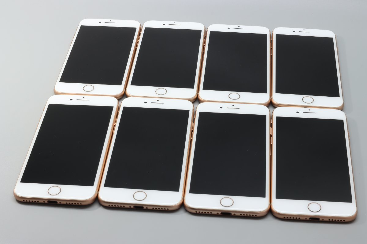 Apple iPhone8 64GB Gold 8台セット A1906 MQ7A2J/A SIMフリー Joshin ジャンク 4379 1円 ...