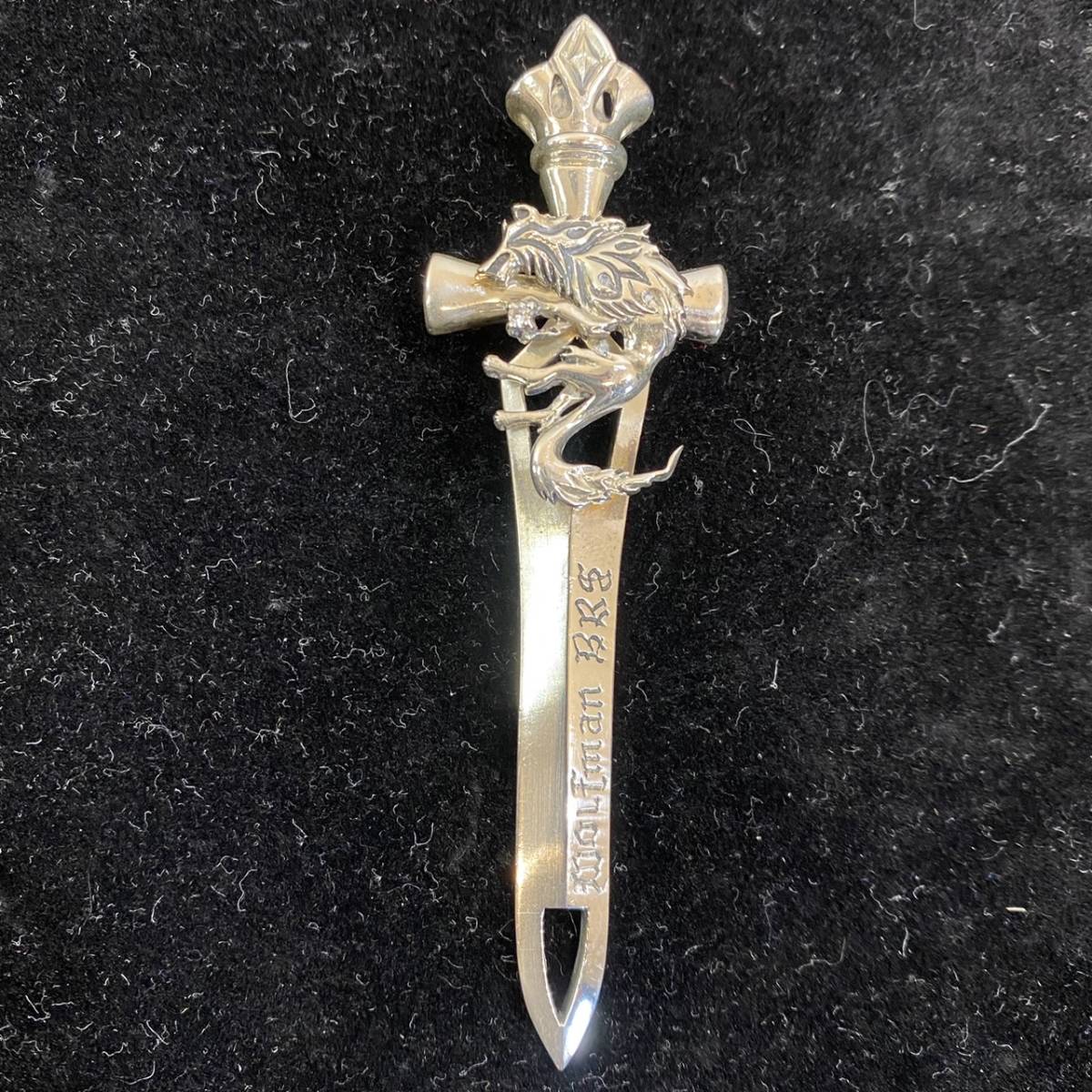 MH-2631 品 WOLFMAN ウルフマン シルバー ペンダントトップ ネックレストップ 剣 ソード レターパックプラス可(シルバー ...