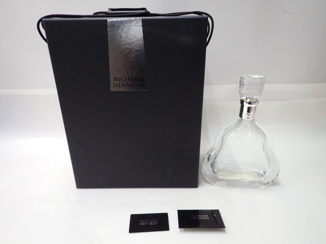 空瓶 RICHARD HENESSY COGNAC 現行ボトル リシャール ヘネシー コニャック ブランデー 700ml バカラ 空ボトル ...