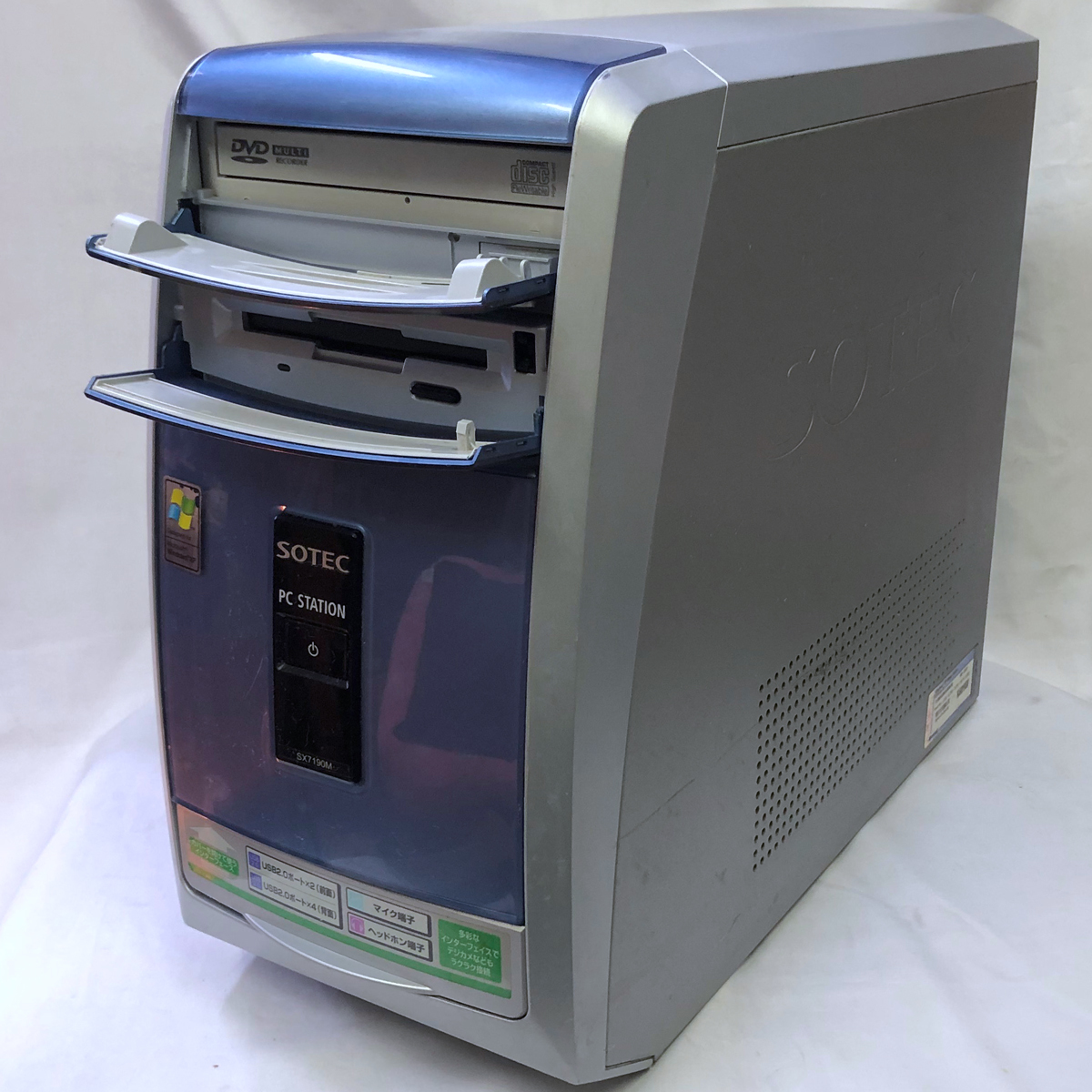 SOTEC PC STATION SX7190M-2 AMD Athlon tm XP 2000+ 1.66 GHz メモリ256MB HDD ...