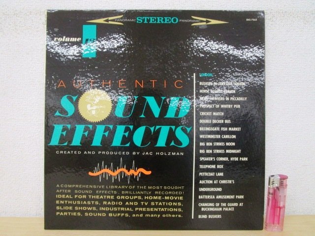 F865 レコード AUTHENTIC SOUND EFFECTS VOL.13 / JAC HOLZMAN EKS-7263 ELEKTRA ...