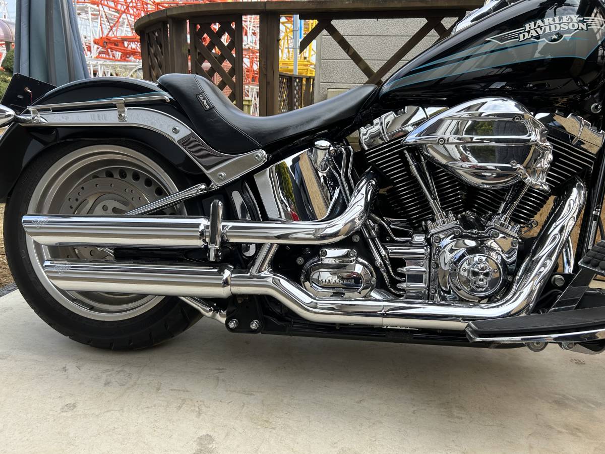 ハーレー マフラー ソフティル07〜2017バンス&ハインズスリップオン FLSTF FLSTFB FLSTN FLS スラッシュカット ...