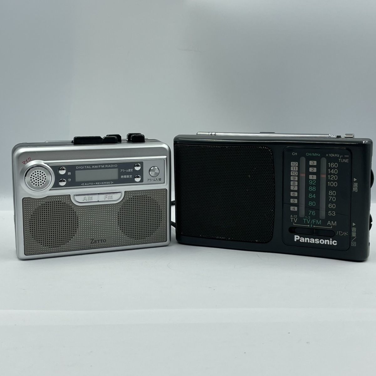 Y119-I34-3468 Pnasonic パナソニック RF-U46 FM AM コンパクトラジオ ZETTO ジェット テープレコーダー ...