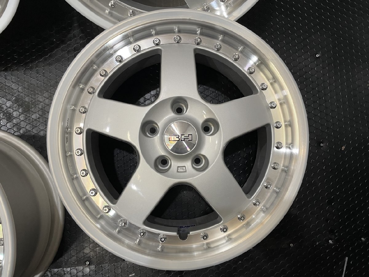 RAYS BH type R2 レイズ 社外ホイール 16インチ 4本 7J/8J5HPCD114.3+35/+25 ハブリング 鉄バルブ付属 ...