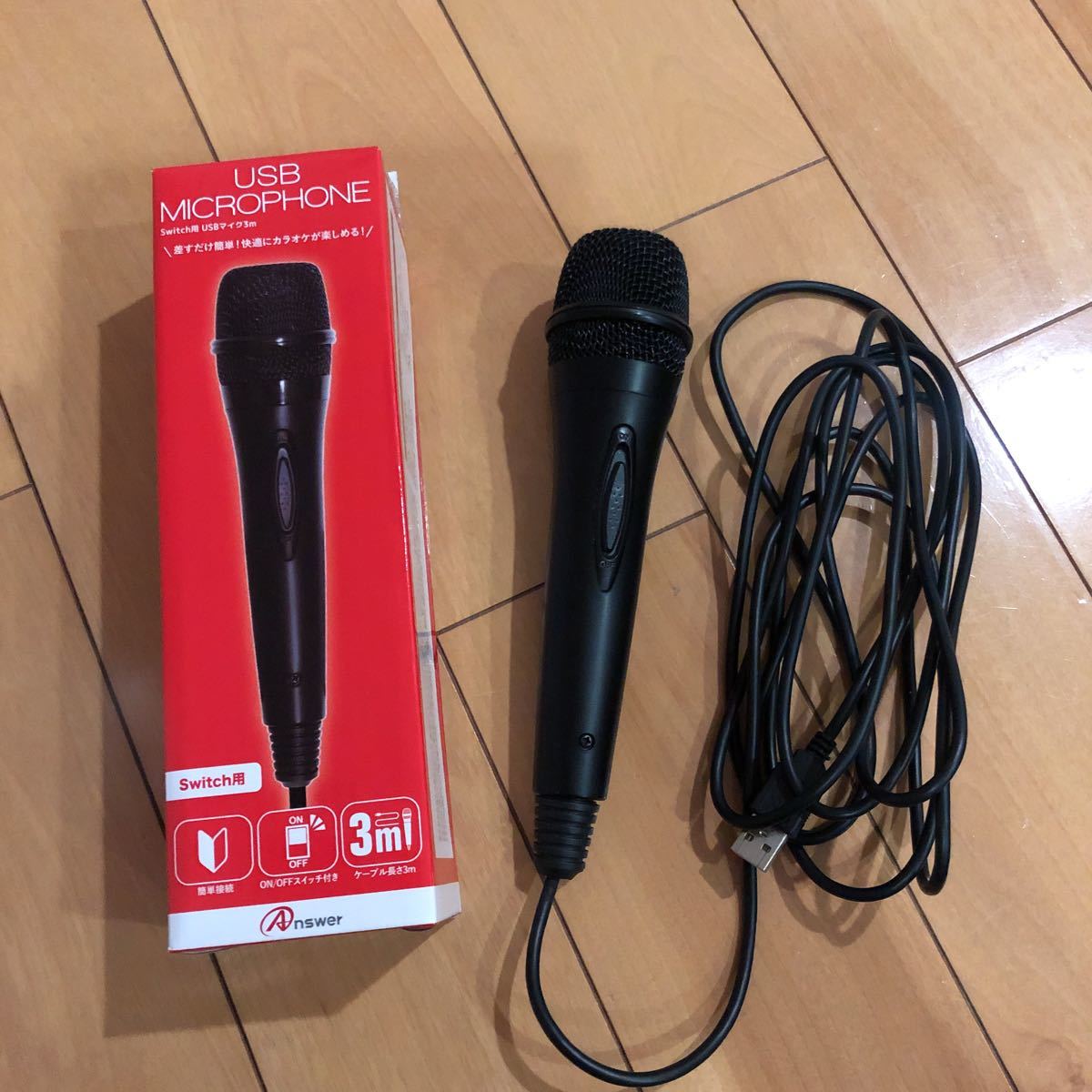 Switch用USBマイク 3m 任天堂Switch カラオケマイク アンサー answer マイク(ニンテンドースイッチアクセサリー)｜売買されたオークション情報、yahooの商品情報を ...