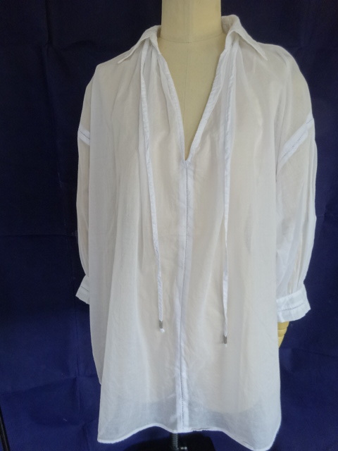 ZARA BASIC ザラベーシック コットン ブラウス M(長袖シャツ)｜売買されたオークション情報、yahooの商品情報をアーカイブ公開 - オークファン（aucfan.com）
