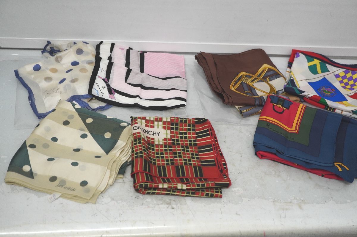 4-11 Scarf スカーフ まとめ ELLE / LANVIN / MOONBAT / pierre cardin / ROBERTA / valentino garavani ...