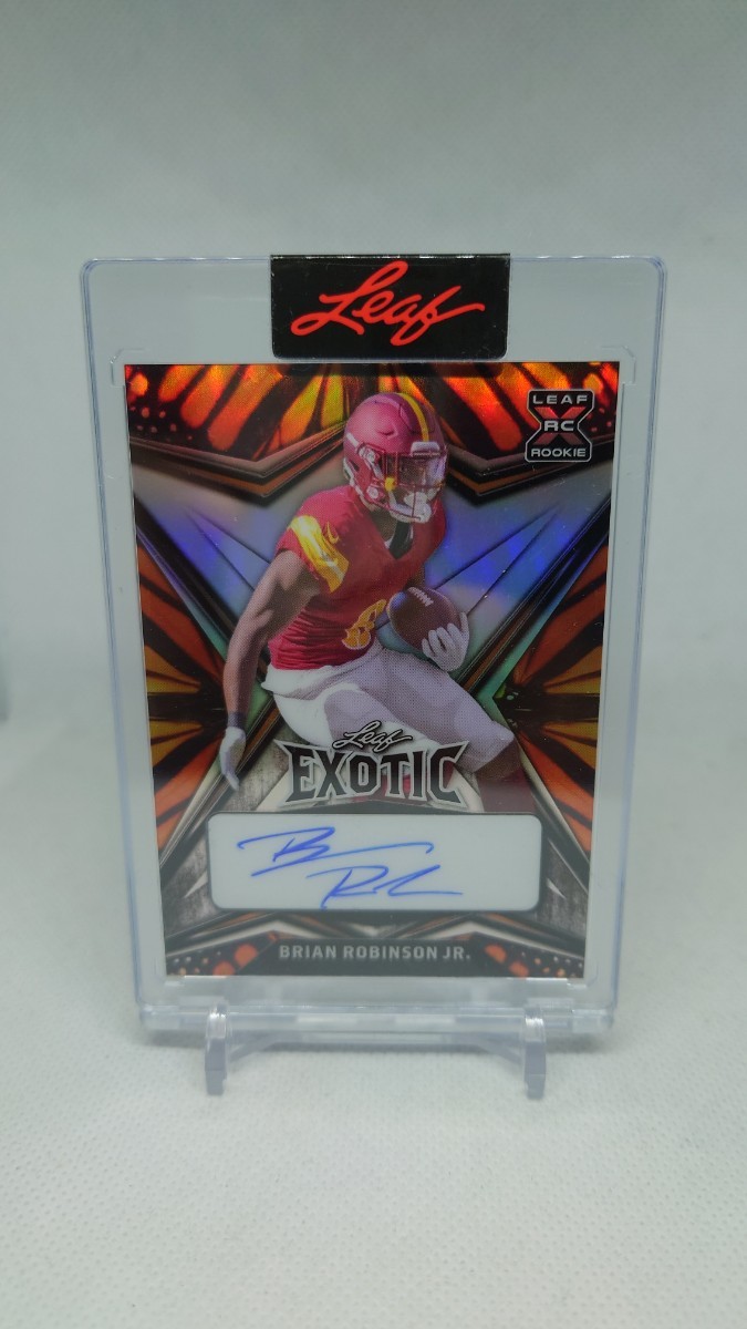 4枚限定 2022 Leaf Exotic Brian Robinson Jr. RC Auto Prizm NFL Washington ...