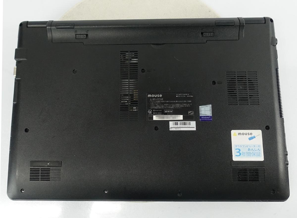 ジャンク mouse computer MousePro NB5 MPro-NB591Z/Core i7-7500U/メモリ8GB/HDD500GB/Windows ノート PC マウス ...