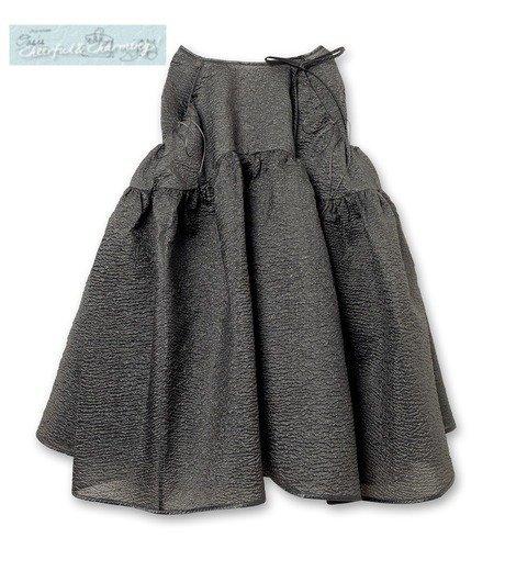 CECILIE BAHNSEN セシリーバンセン Lillyスカート UK6 グレー SIERRA MATELASSE 22AW(ボトムス ...
