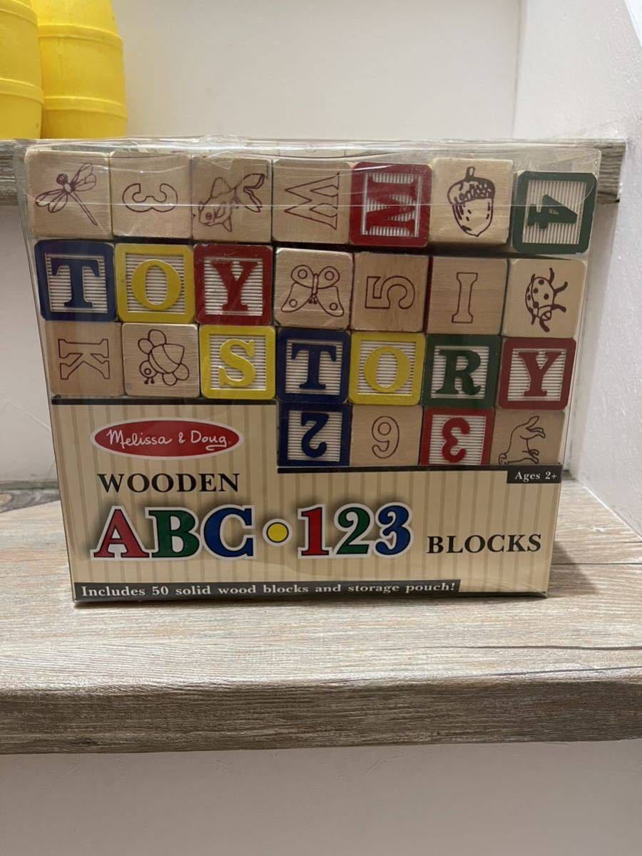 トイストーリー アルファベットブロック Melissa & Doug メリッサ＆ダグ Wooden ABC 123 blocks 実在トイ 実物 劇中 50個入り(トイ・ストーリー)｜売買され ...