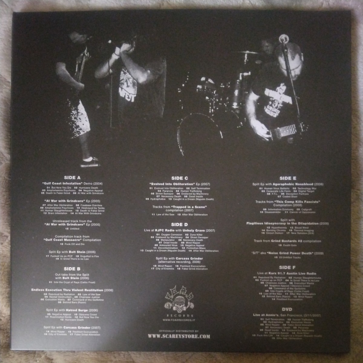 激レア INSECT WARFARE ENTOMOLOGICAL SIEGE 3LP F.O.A.D. RECORDS US グラインド 音源集 napalm death assuck ...