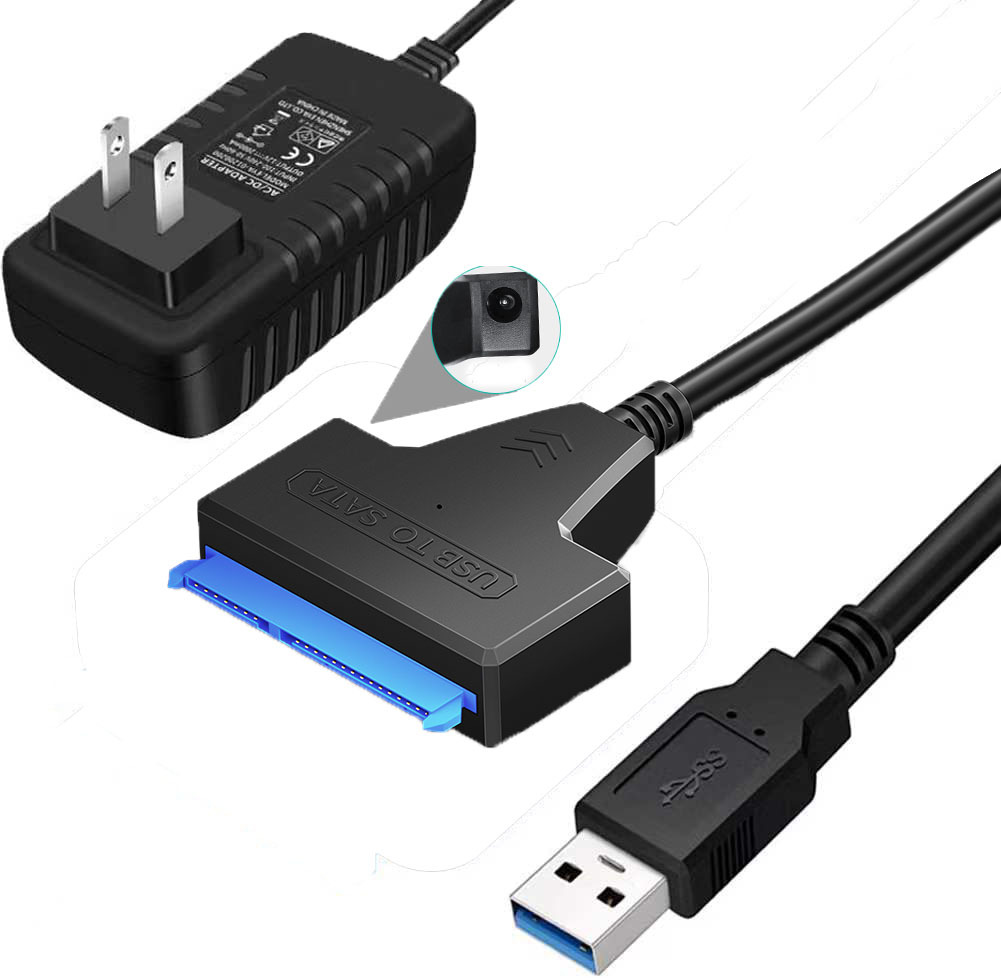 SATA USB 変換ケーブル 3.5/2.5インチ HDD SSD UASP対応 SATA USB変換アダプター SATA USB3.0 ...