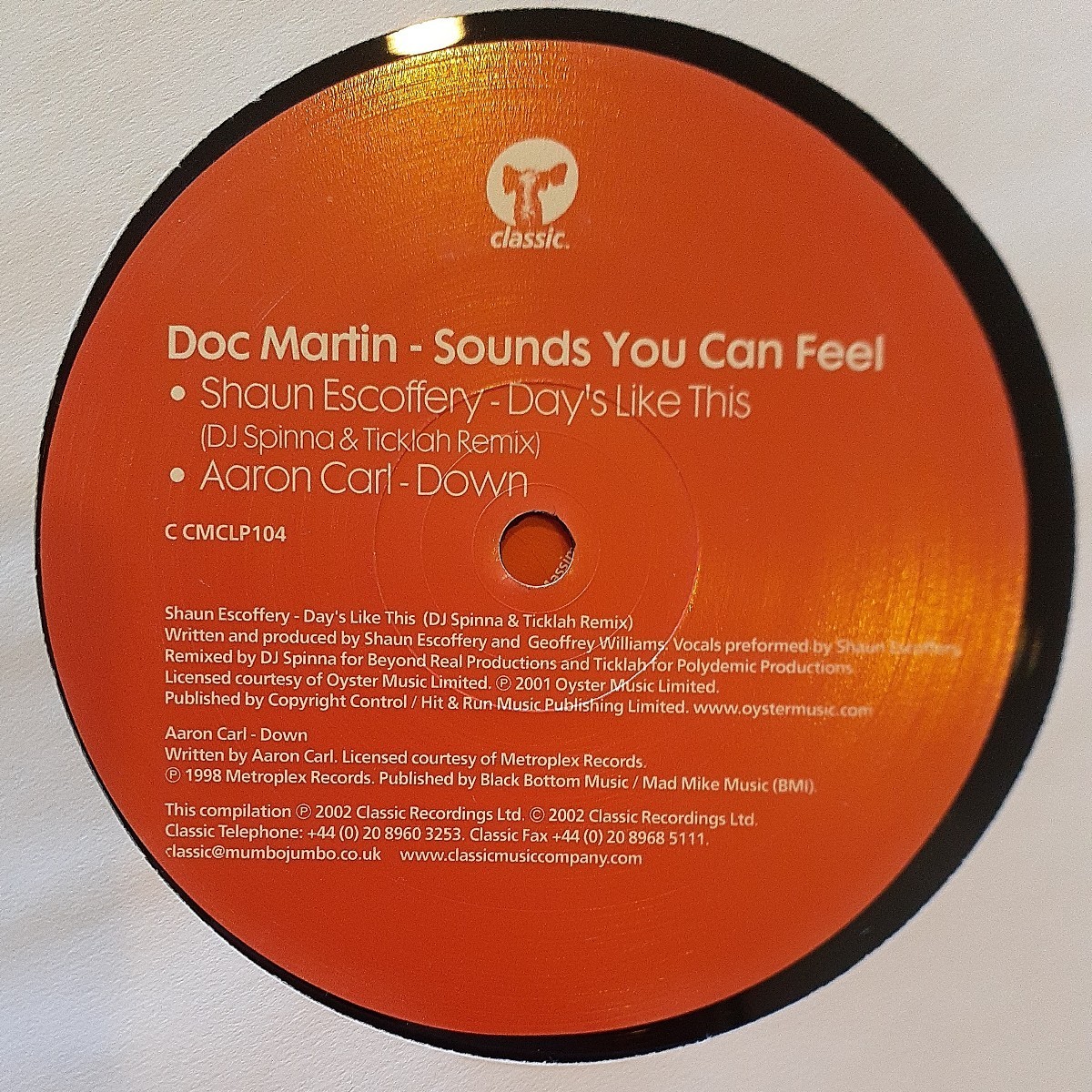 V.A. SOUNDS YOU CAN FEEL / COMPILED BY DOC MARTIN /12インチ X 3/SHATRAX ...