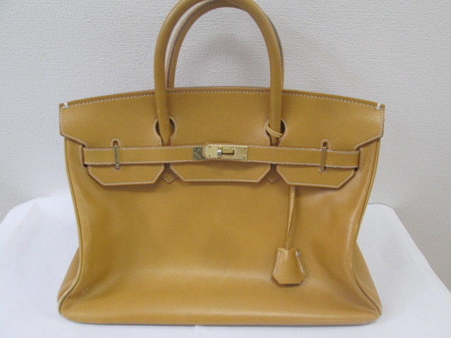HIGH CLASS MILANO ハイクラス ミラノ バーキン型 レザー ハンドバッグ キャメル(ハンドバッグ)｜売買されたオークション情報、yahooの商品情報をアーカイブ公開 ...