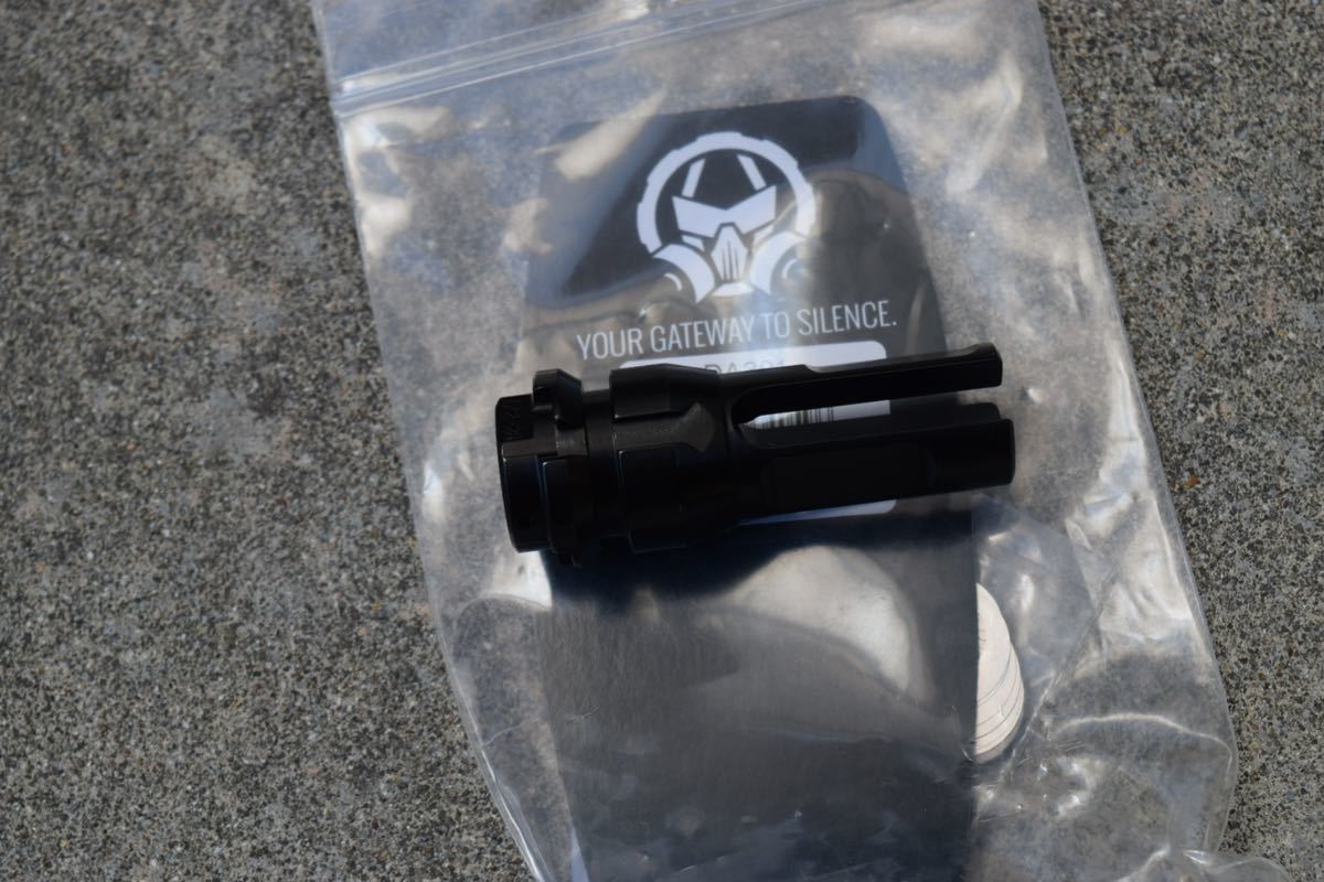 実物 . DEAD AIR ARMAMENT Flash hider DA301 1/2 x 28 5.56mm Daniel defense ...