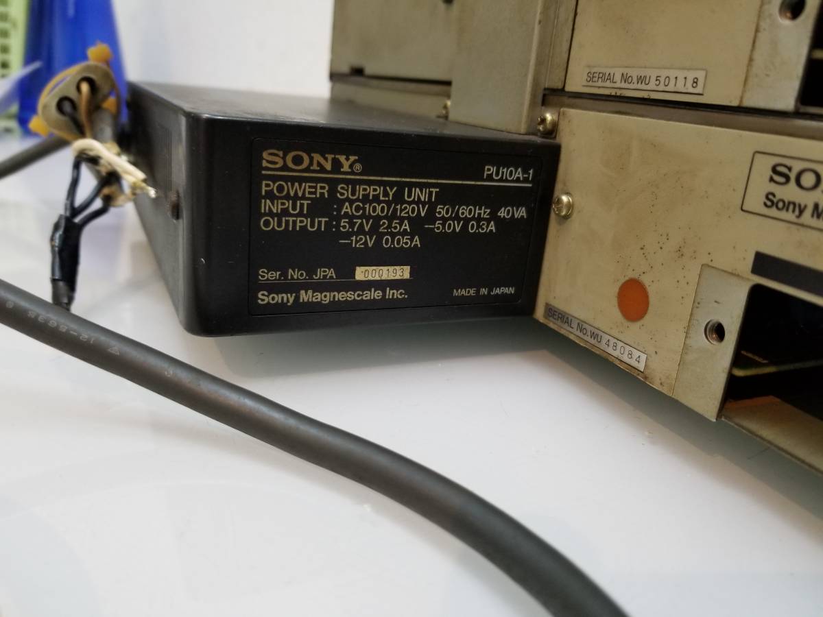 SONY ソニー マグネスケール LU10A-1G5 PU10A-1 通電未確認 品 デジタルカウンター 表示ユニット POWER ...