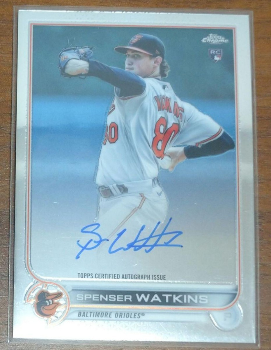 MLB 2022 TOPPS Chrome ボルチモア オリオールズ スペンサー ワトキンス Spenser Watkins 直筆サイン 直 ...