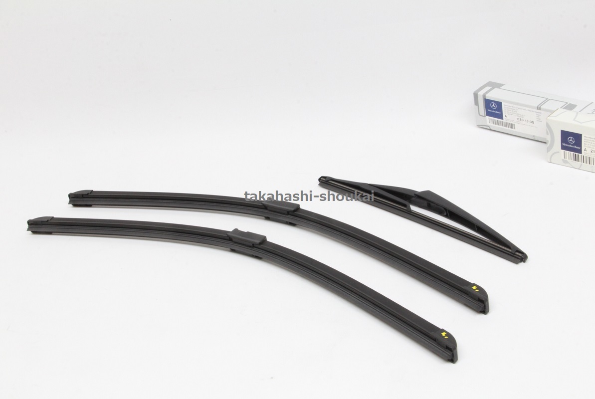 @純正 フロントワイパー＋リアワイパー右ハンドル用 運転席側/助手席側/リア用 W166 GLEクラス/MLクラス A1668201145 ...
