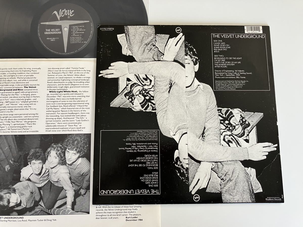 HRMプレス/STERLING刻印/85年盤 THE VELVET UNDERGROUND LP VERVE US 422-815 454-1 69年名盤 Lou Reed John Cale ...