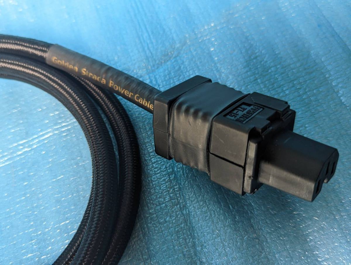 電源ケーブル3本 nanotec systems golden strada power cable 約1.7m music STRADA ...