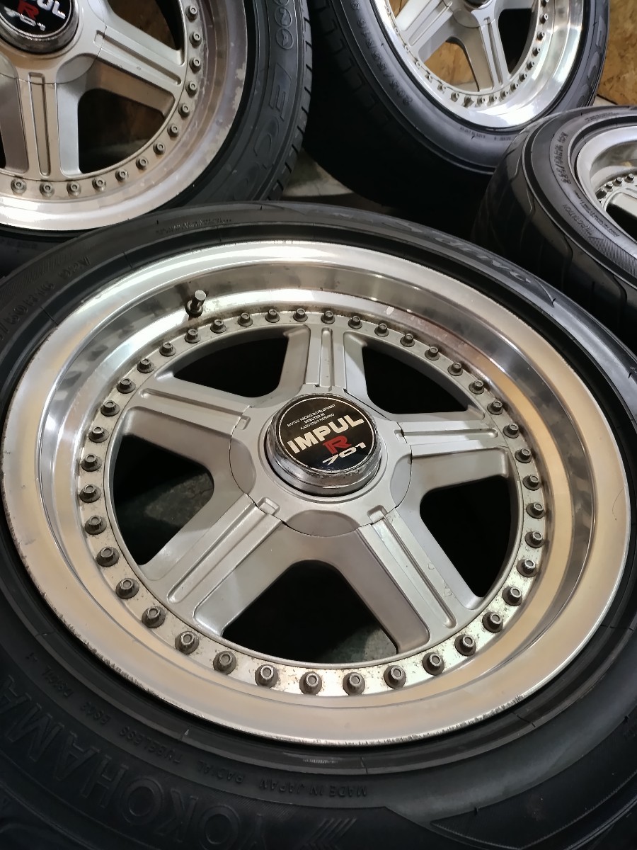 ホシノインパル IMPUL R701 絶版 16.7J 8J 114.3/4H offset+25 R30 R31 専用工具付(ラジアルタイヤ ...
