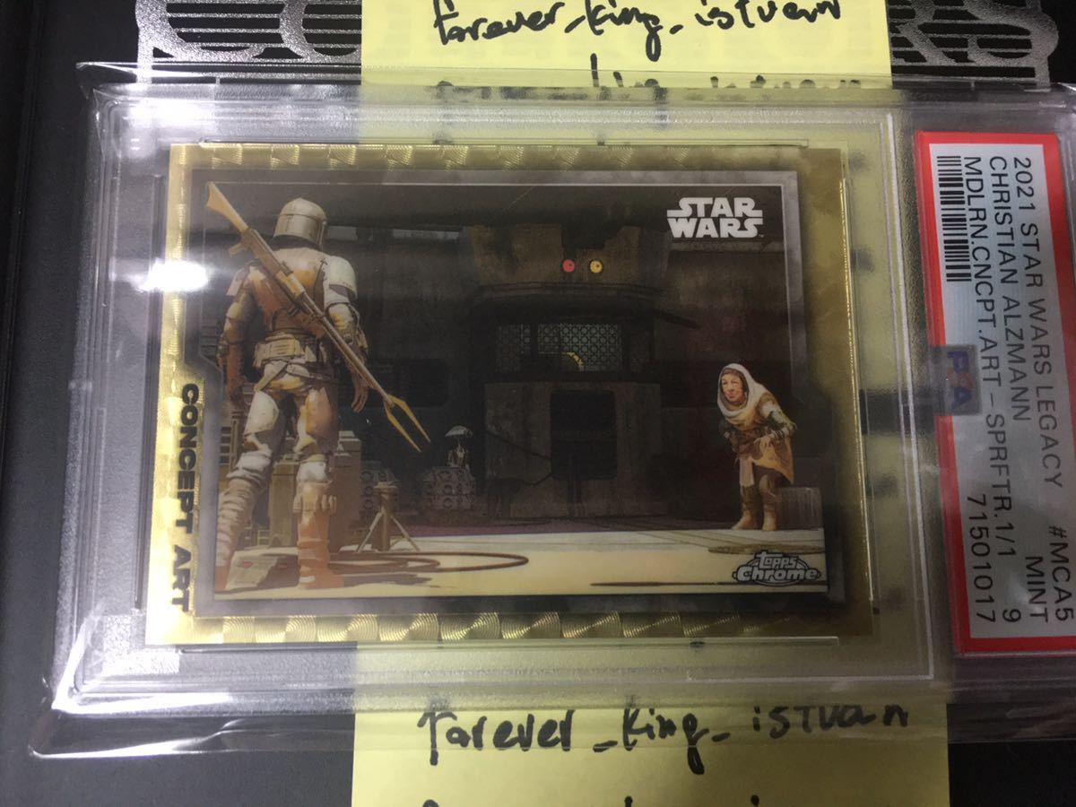 世界1枚 マンダロリアン superfractor コンセプトアート topps 2021 star wars chrome legacy 1 ...