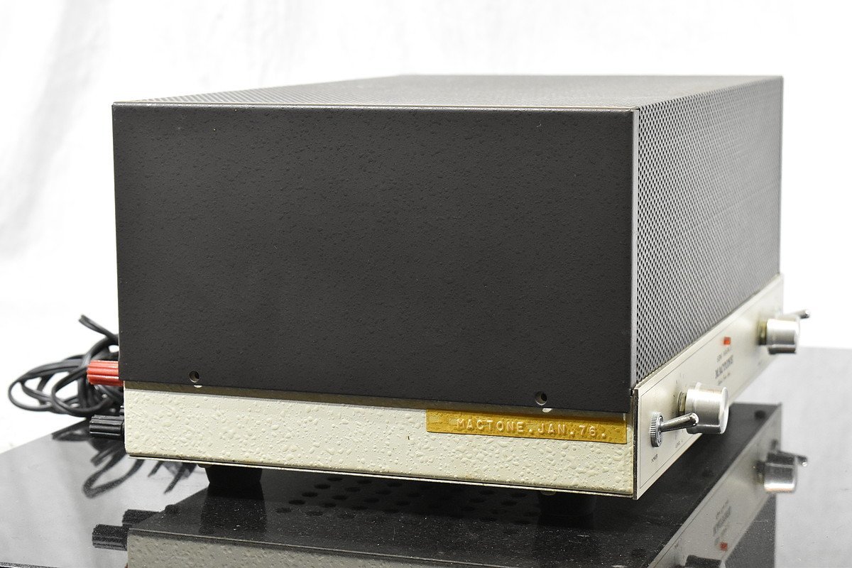 MACTONE/マックトン 真空管パワーアンプ 63M MARK II ジャンク品(本体)｜売買されたオークション情報、yahooの商品情報をアーカイブ公開 - オークファン（aucfan.com）