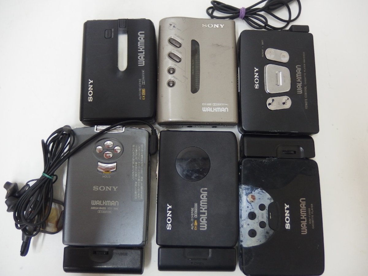 6 /Zク3355 SONY WALKMAN 6台セット WM-EX3 WM-FX70 WM-DX100 WM-EX60 WM-EX622 ...